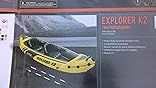 INTEX Explorer K2 Inflatable Kayak Set with Aluminum Oars and High ...