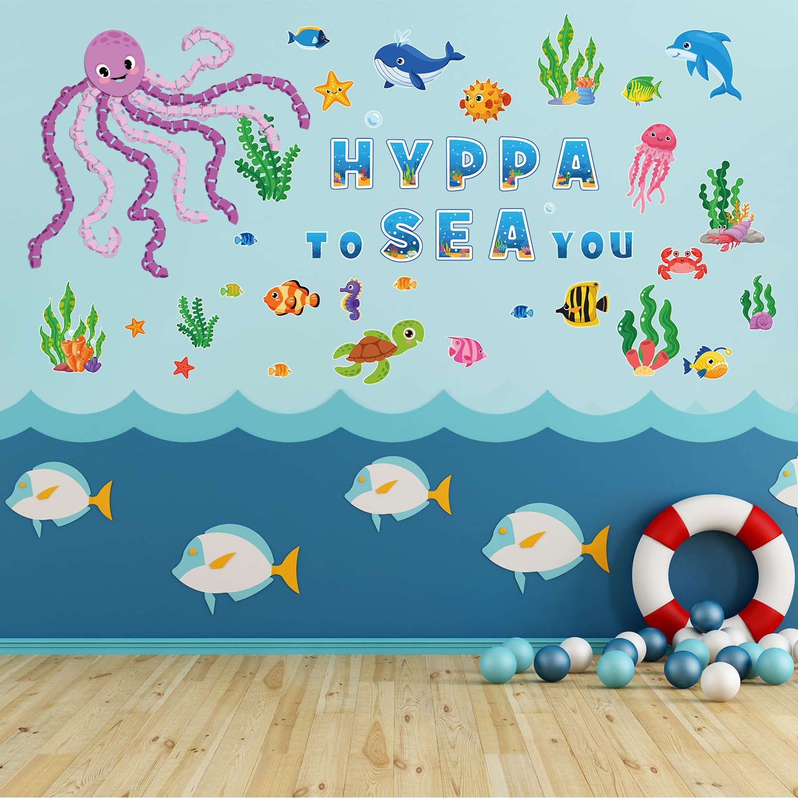 Mua Pajean 78 Pcs Ocean Bulletin Board Under The Sea Classroom Decor ...