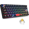 surmen GT61 60% Mechanical Gaming Keyboard 60 Percent RGB Hot-Swappable ...