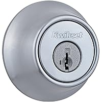 Kwikset 660 Single Cylinder Deadbolt featuring SmartKey® in Satin ...