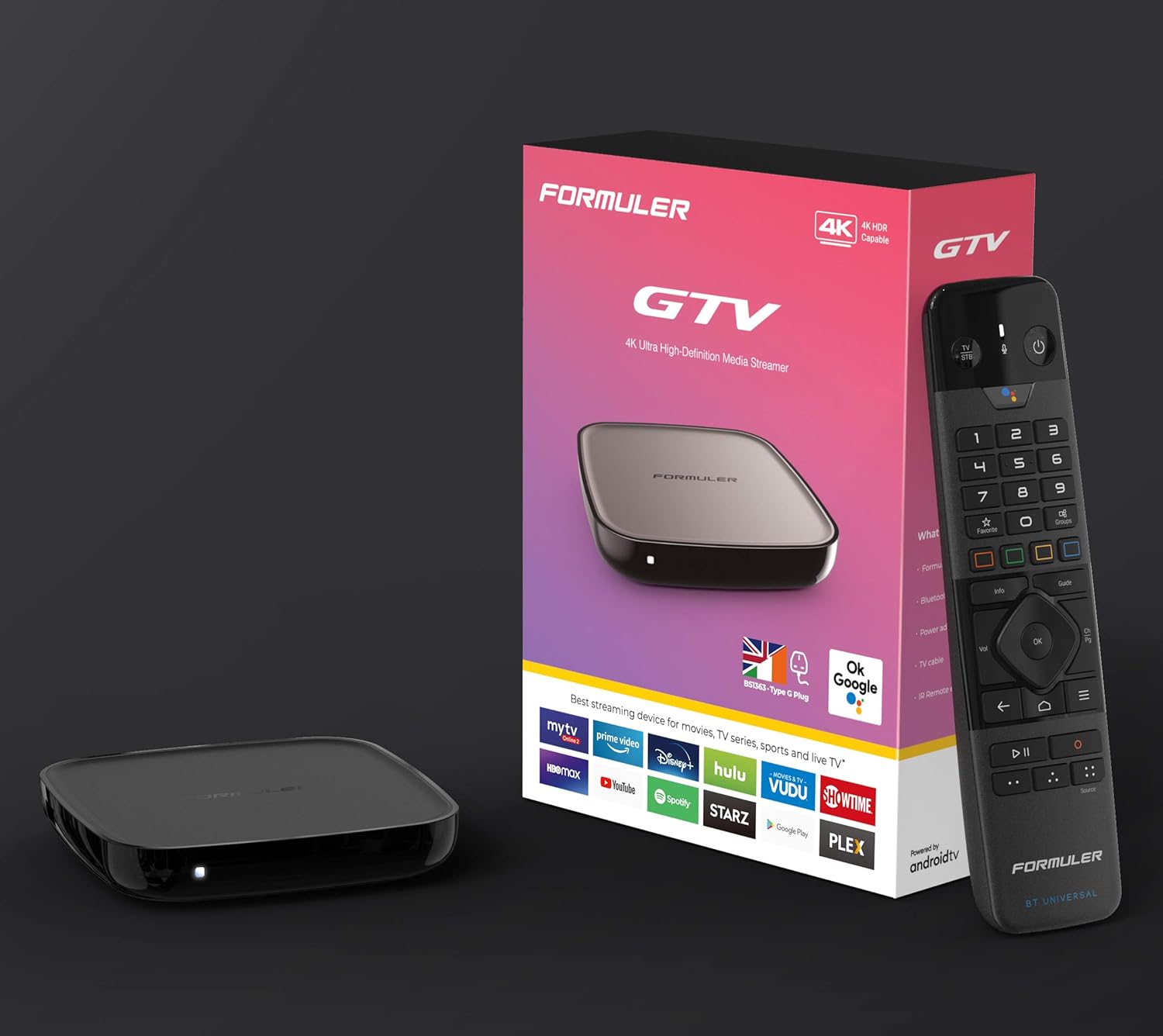 Formuler GTV UHD 4K Android TV Box with Google: Amazon.co.uk: Electronics