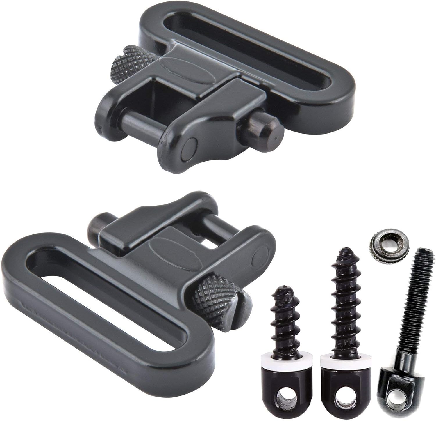 Amazon.com : Mdzgsl QD Quick Detach Sling Swivel Mount 1.25" 2 Pcs ...