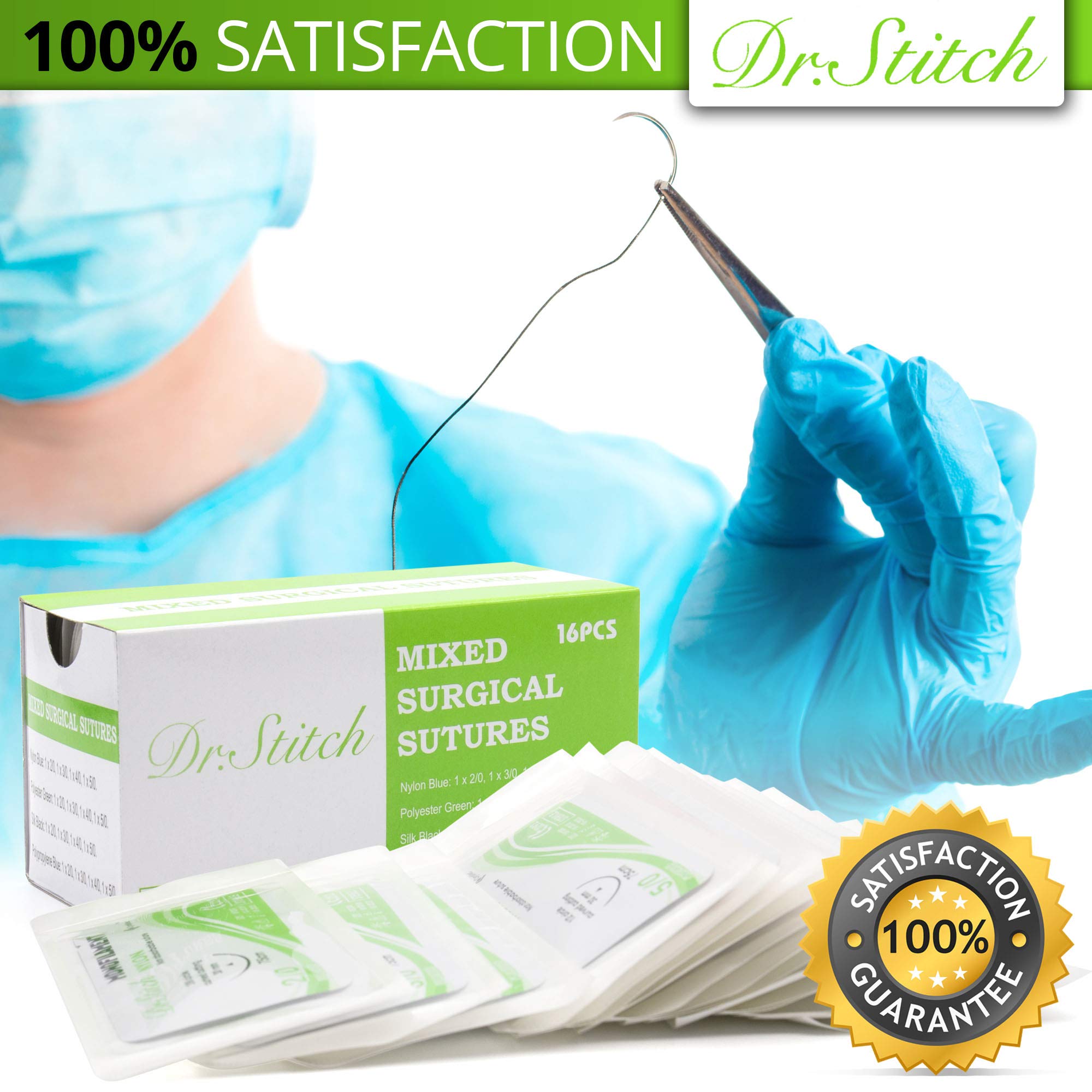 Mua Dr. Stitch Suture Thread and Needle (16PK) - Practice Suturing ...