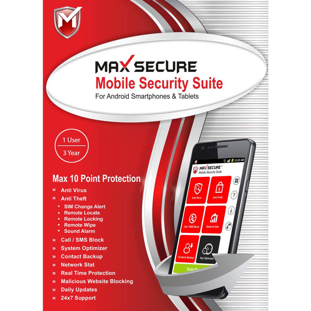 Max Secure Software Max Total Security for Android Version 6 - 1 Phone ...