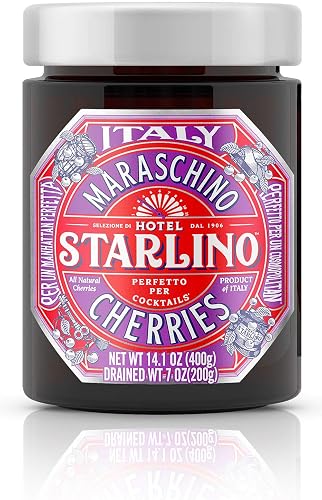 Starlino Italian Maraschino Cherries 400g Glass Jar | Alcohol Free ...