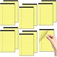 Amazon.com : Small Legal Pads 5x8 Yellow 10 Pack Small Note Pads 5x8 ...