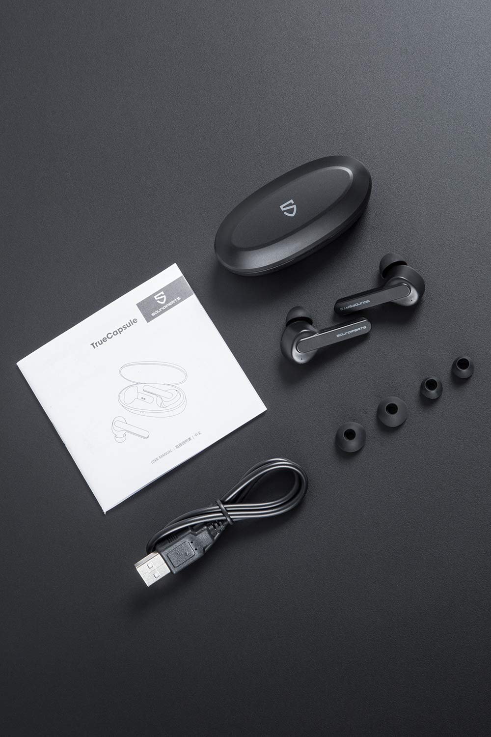 SoundPeats TrueCapsule TWS Earphones | Red White Mobile