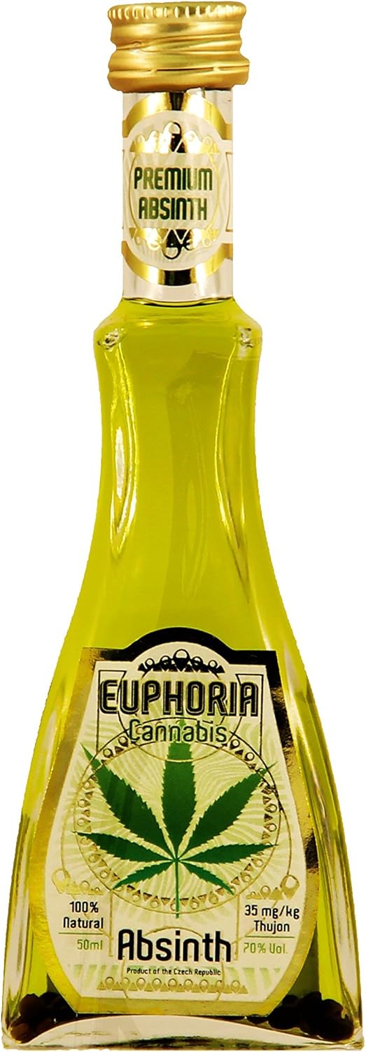 Euphoria Absinthe Cannabis | 70% abv, 35mg/kg thujone, 100% natural (0. ...