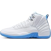 Amazon.com | Air Jordan 12 Retro (White/University Blue) | Sneakers