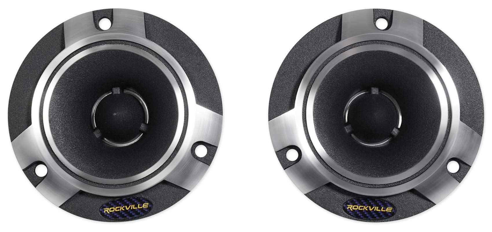 Rockville RT5 Aluminum Tweeter Pair, 2.8", 120W, 4 Ohms, Titanium ...