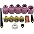 25pcs TIG Accessories Kit Large Alumina Nozzles 54N63 Gas Lens Gasket ...