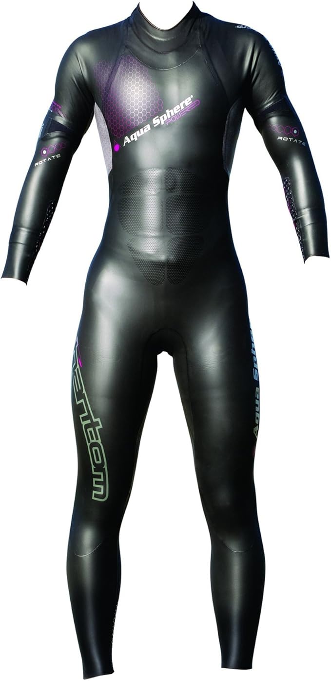 Aqua Sphere Womens/Ladies Phantom Elite Powered Wetsuit (XS) (Black ...