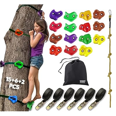 Buy Artoflifer Junior Ninja Tree Climbers Climing Holds for Trees, 15 ...