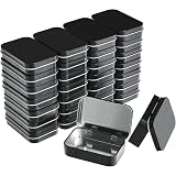 Amazon.com: Tamicy Metal Rectangular Hinged Tins - Pack of 40 Matte ...