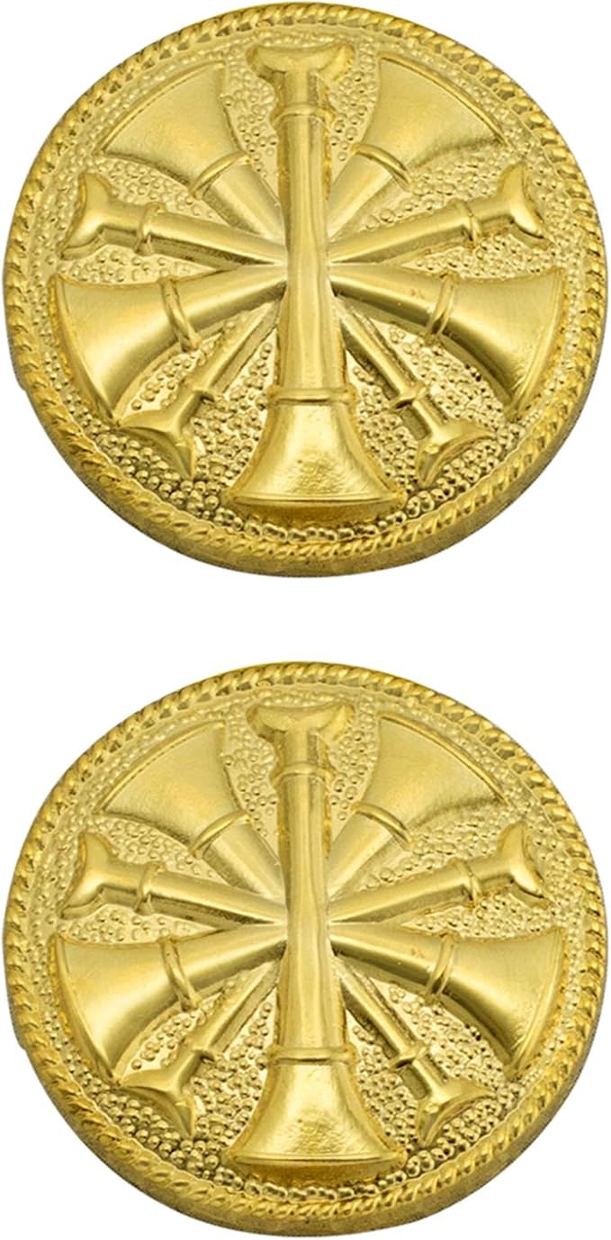 Amazon.com: Smith & Warren Five Crossed Fire Chief Bugles On Round Disc ...