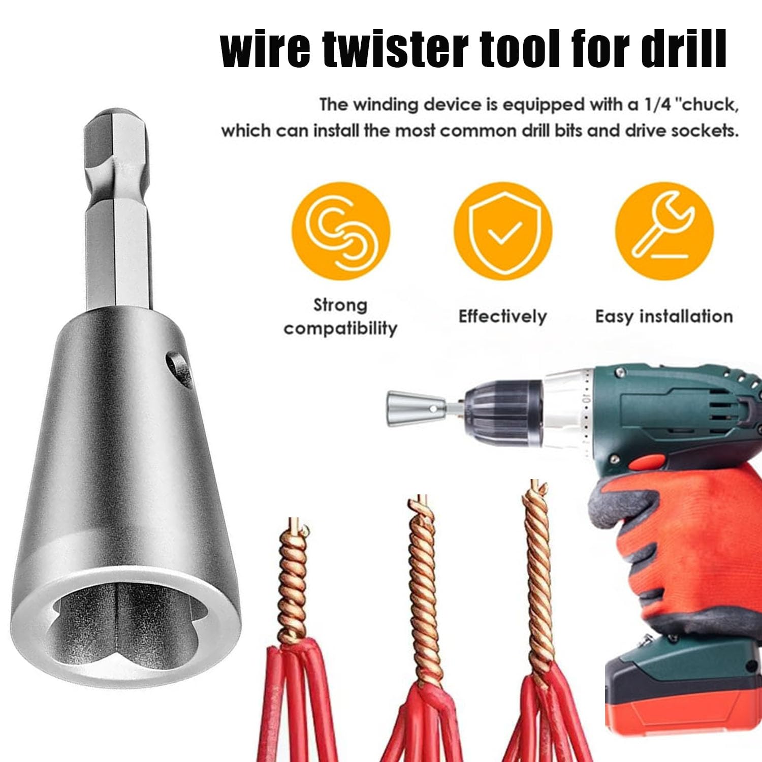Mua Wire Twister Tool for Drill, 2024 New Wire Twisting Tool Wire ...