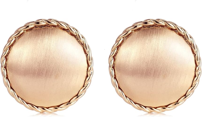 Frank Usher Circular Shimmer Detail Clip On Earrings: Amazon.co.uk ...