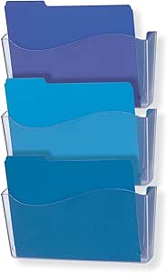 Officemate Unbreakable Wall File, Letter/A4 Size, Clear, 3 Pack (21654 ...