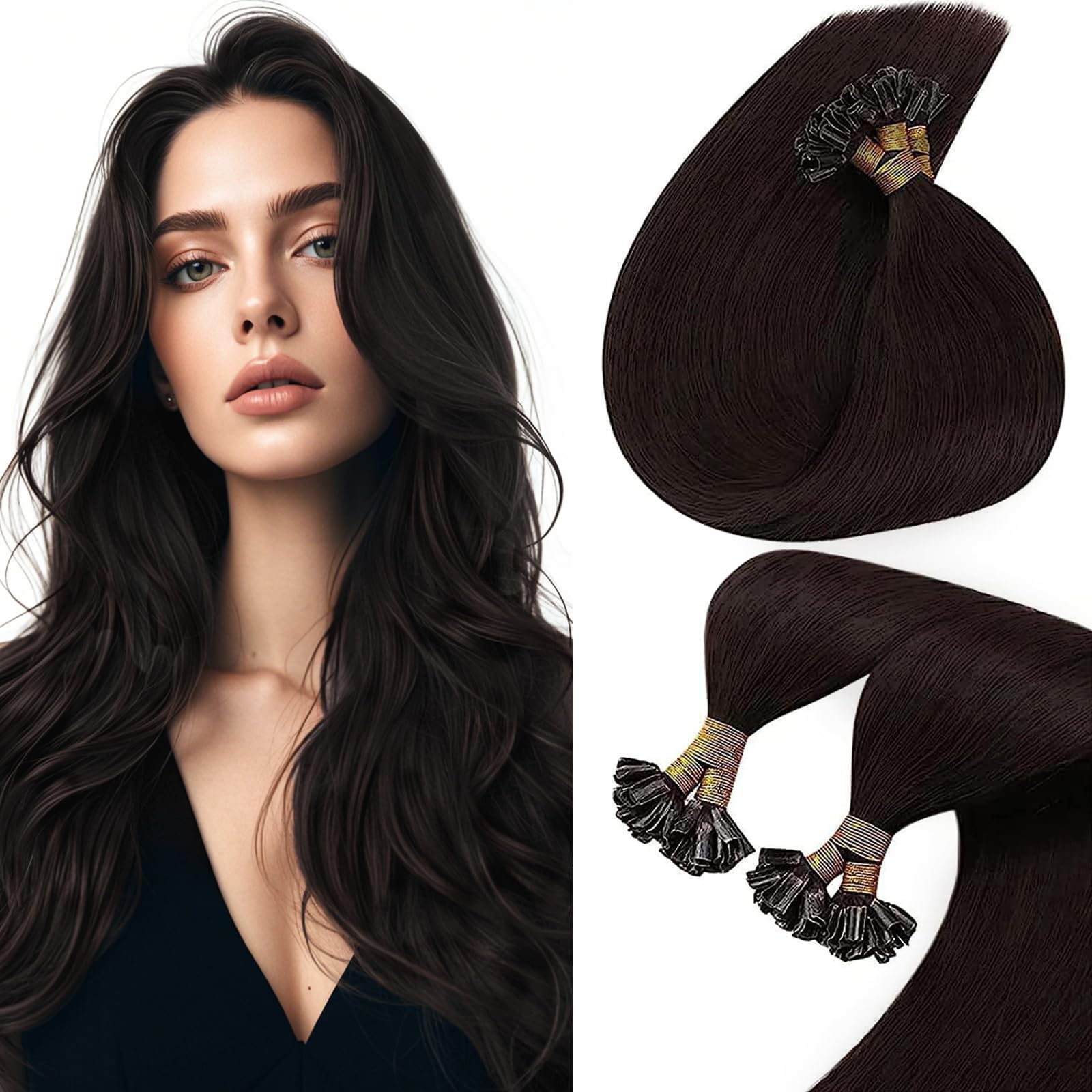 Sunny Hair Utip Hair Extensions Human Hair 20inch Keratin Hair ...