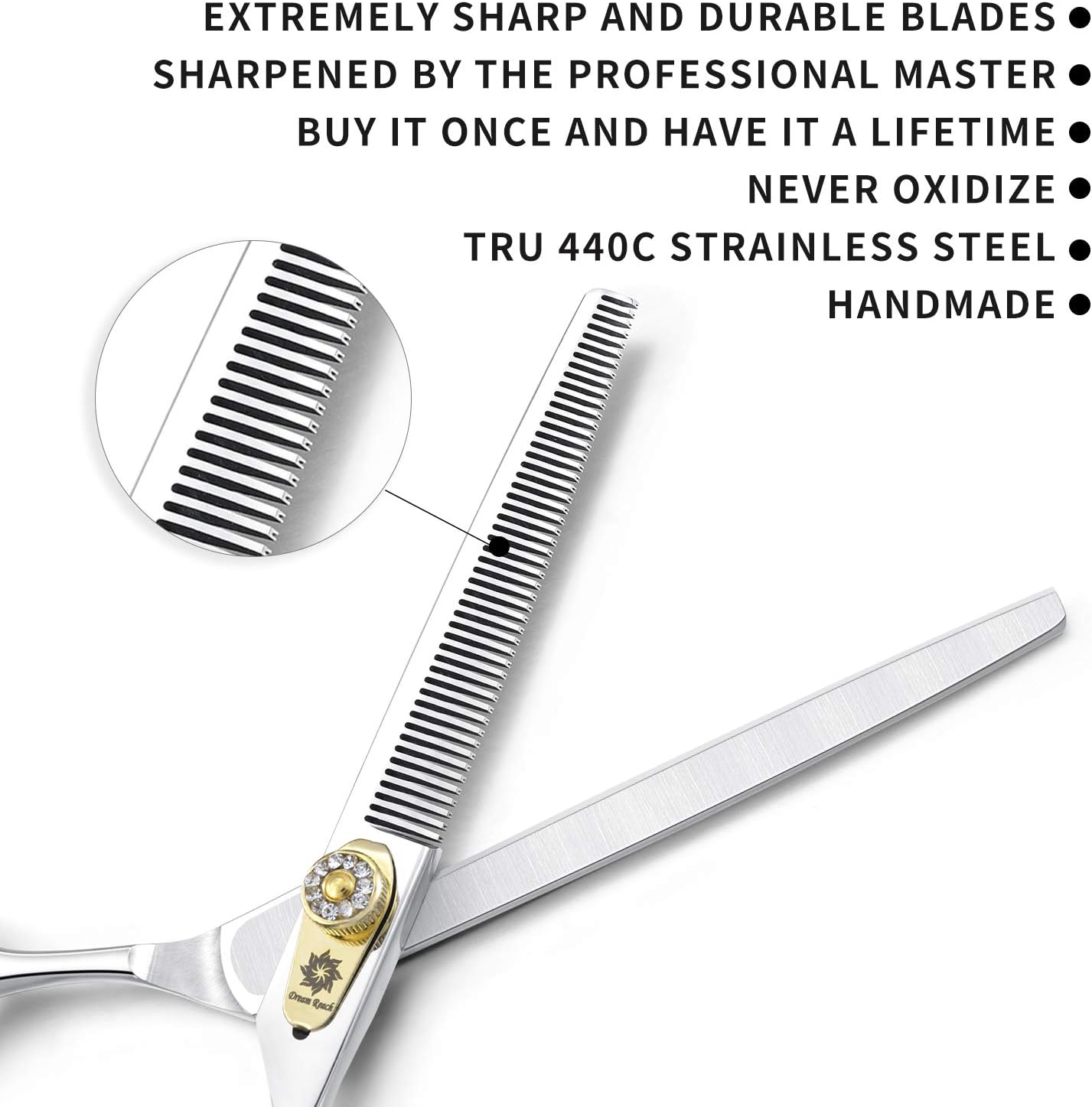 Dream Reach Professional 7″ Dog Grooming Scissors Thinning/Blending ...