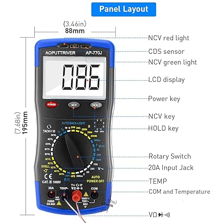 Mua Digital Multimeter, Automotive Multimeter, Engine Analyser Manual ...