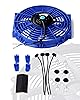 BLACKHORSE-RACING 12" inch Slim Fan Push Pull Electric Radiator Cooling ...