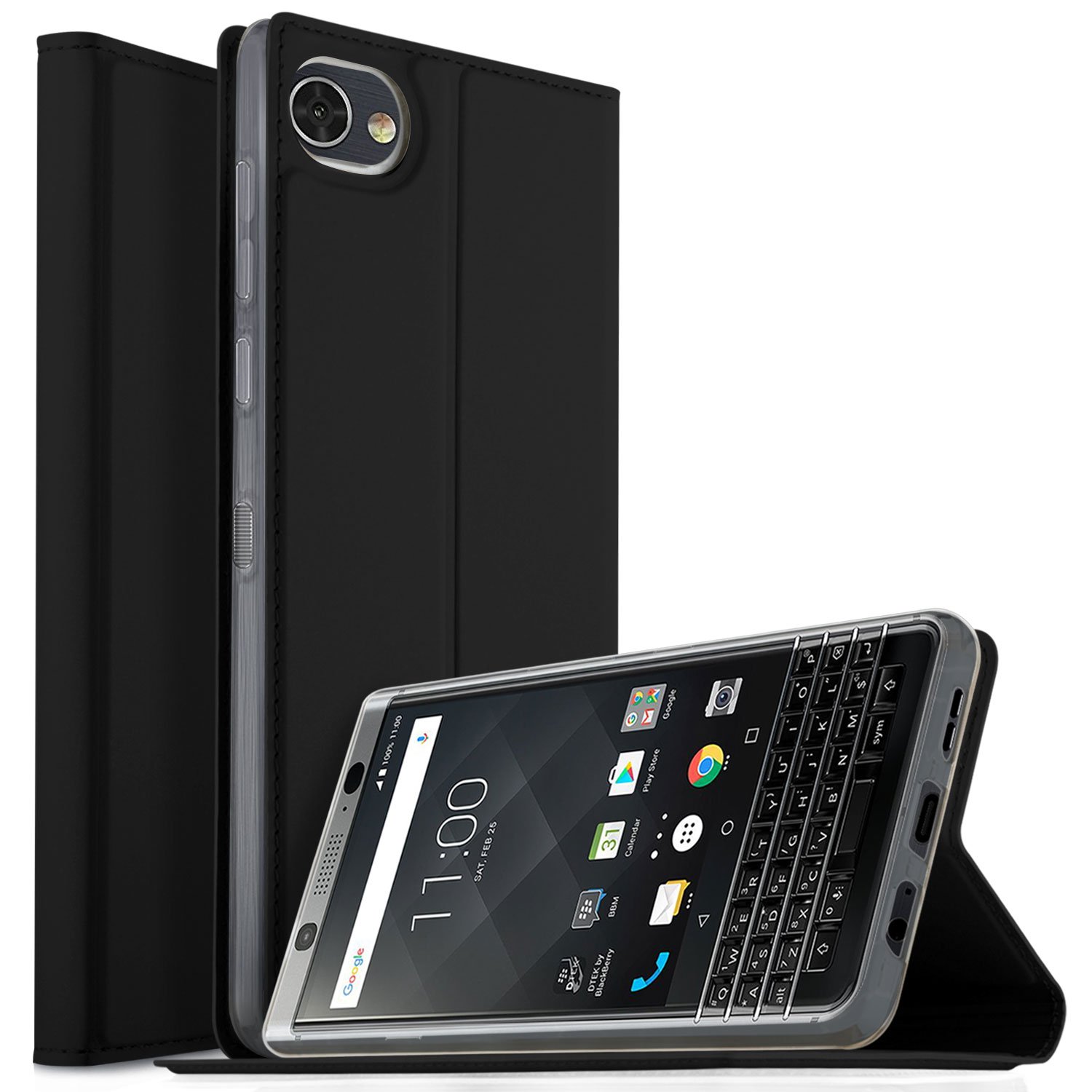 BlackBerry Motion Case, KuGi Flip Cover Well Full Range Protection High ...