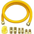 Amazon.com: 48" Flex Gas Line, Gas Dryer Connector Kit, Stove/Water ...