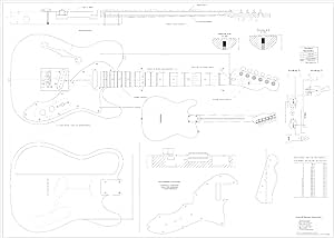 Amazon.com: Full Scale Plans for the Fender Telecaster 1969 Thinline ...