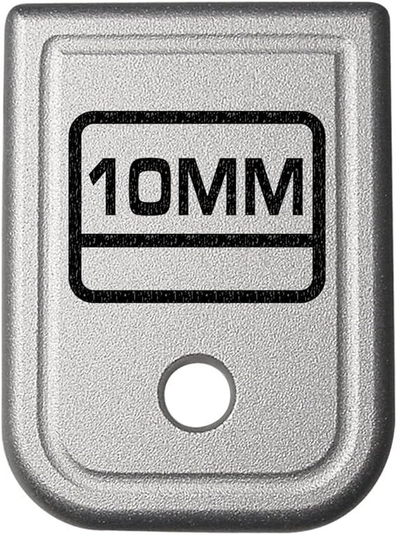 Amazon.com : for Glock 10mm .45 Magazine Base Plate Silver NDZ 10mm G ...