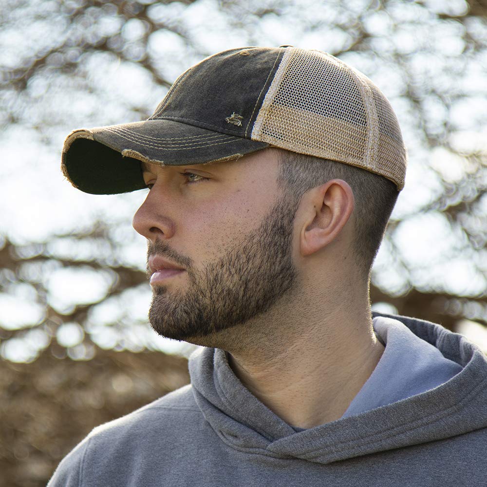 Mua Gritty Bull Vintage Distressed Baseball Cap – Unstructured Fit ...