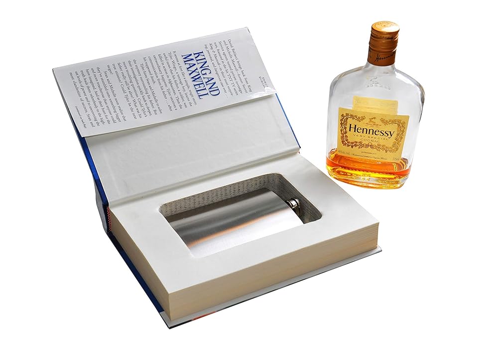 Amazon.com: Hidden Flask Book Safe - Funny Gift - Genuine Book ...