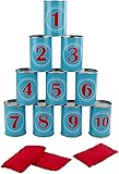 Traditional Garden Games Tin Can Alley Fairground Target Game: Amazon ...