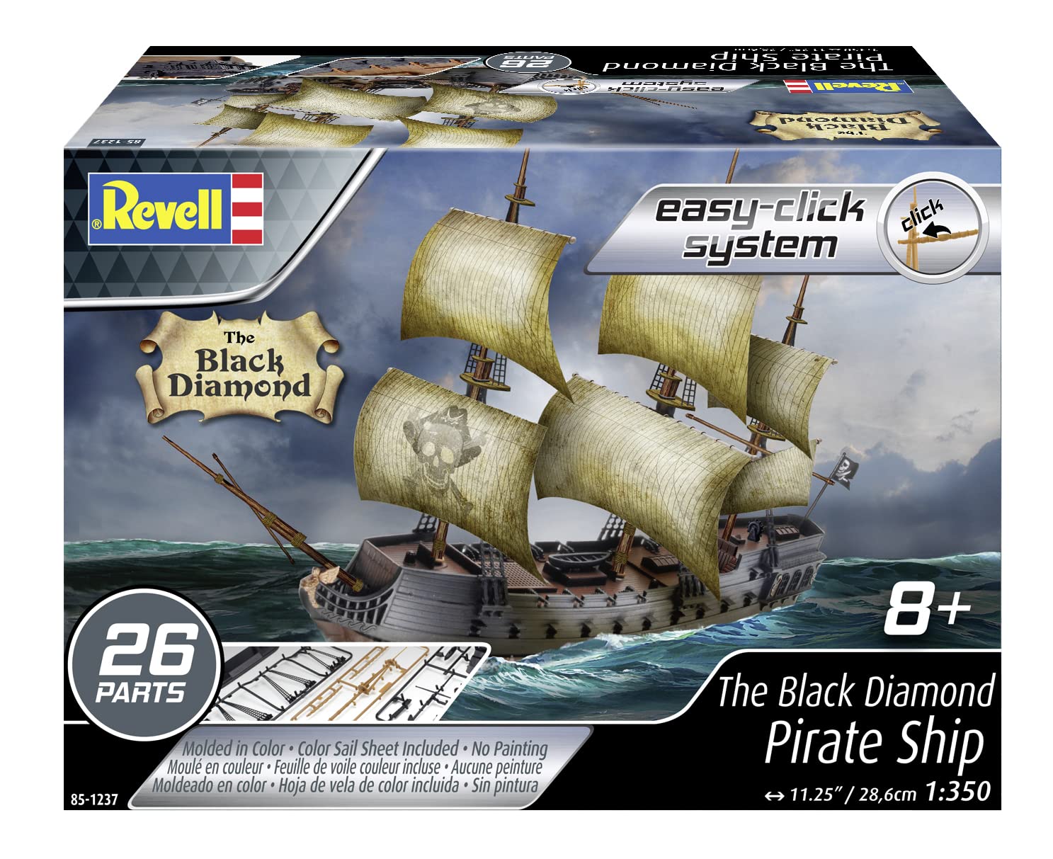 Mua Level 2 Easy-Click Model Kit The Black Diamond Pirate Ship 1/350 ...
