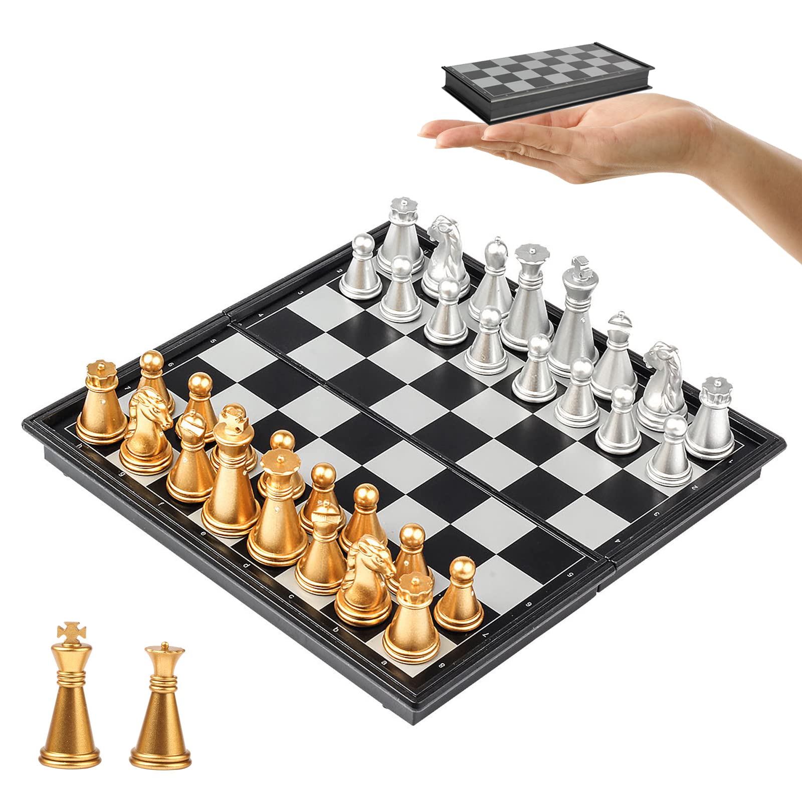 Mua Mini Travel Chess Set Magnetic Vikutu 5.11 Inches Portable Small ...