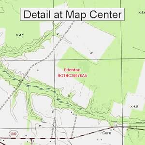 Amazon.com : USGS Topographic Quadrangle Map - Edenton, North Carolina ...