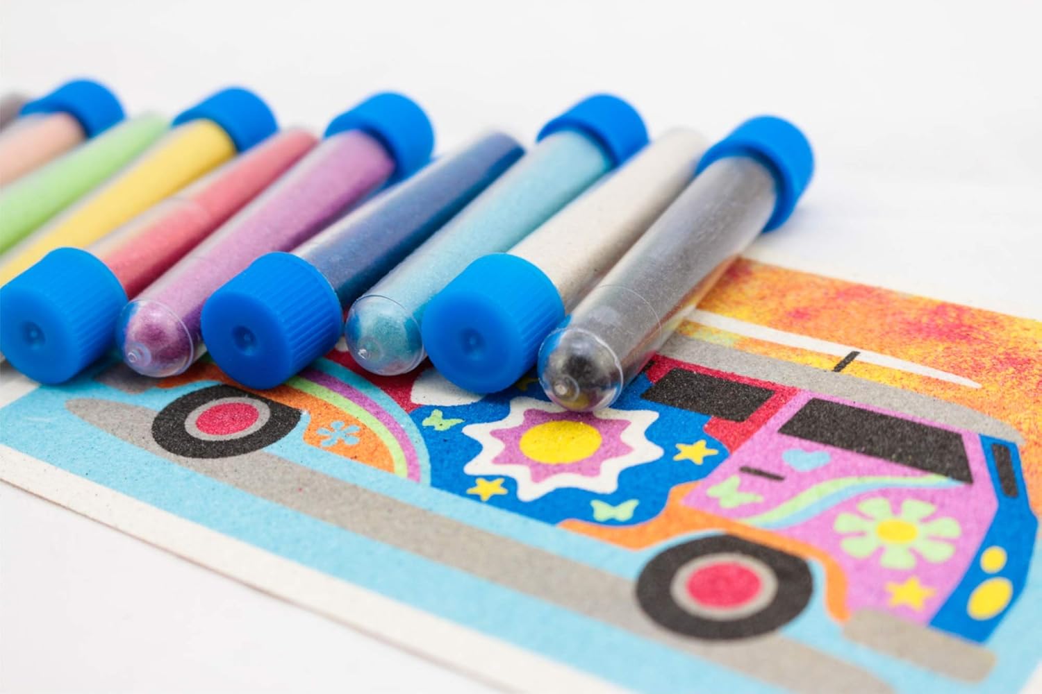 Sand Art Craft Activity 2 Picture mini Set | Craft Kit Gift Pack with 2 ...