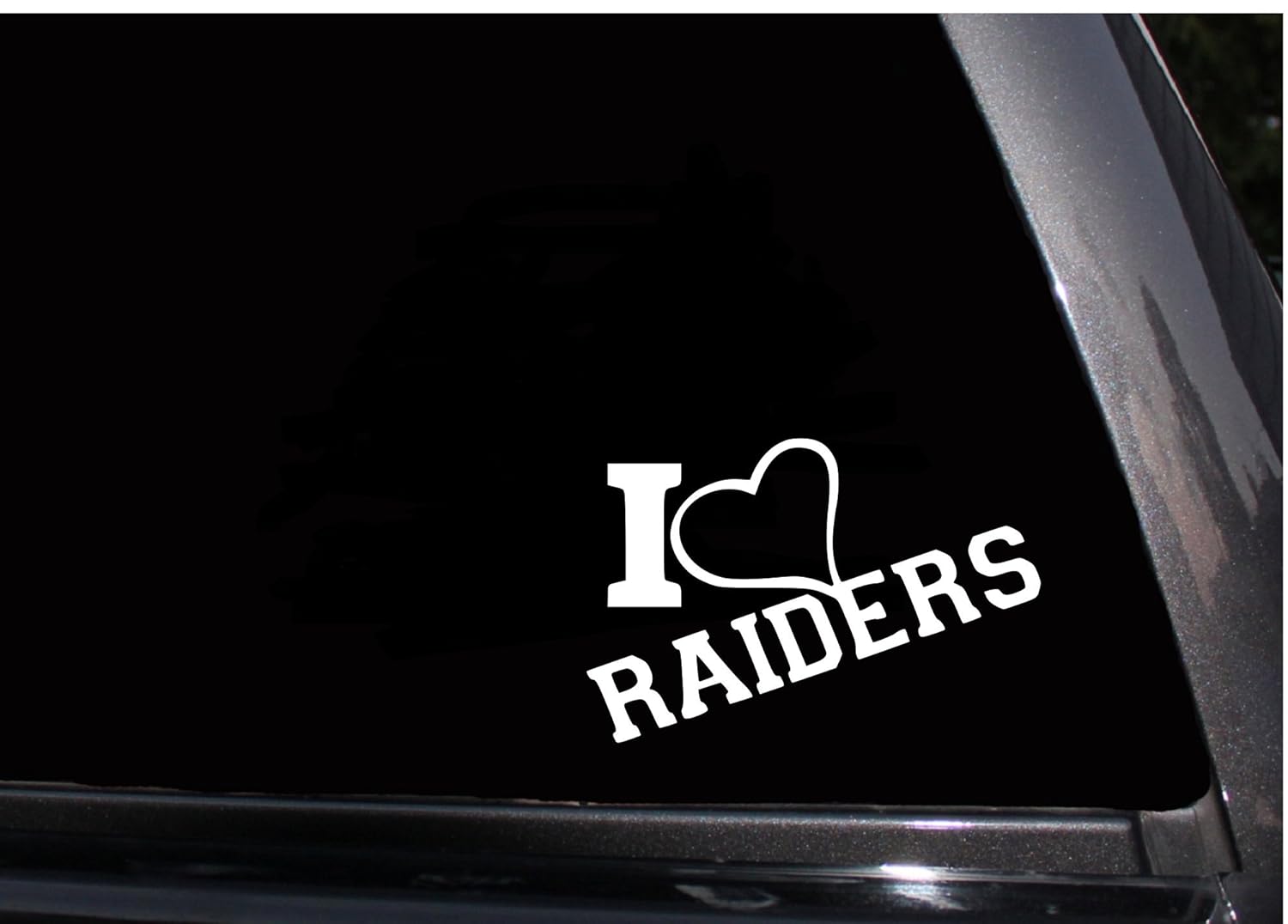 Amazon.com: I Love Raiders Decal (Auto) Heart Oakland Raiders Fans ...