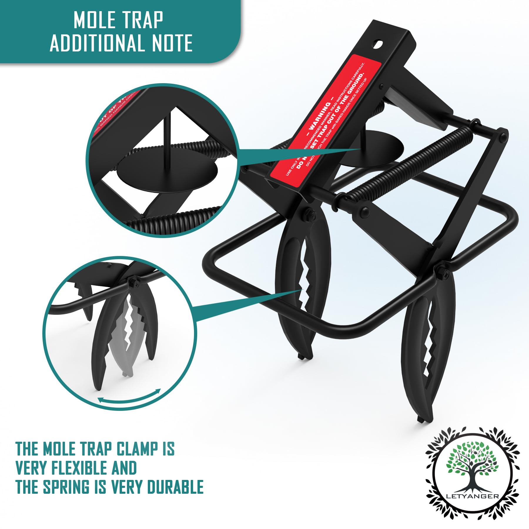 Mua LETYANGER 2024 Mole Traps, Black Galvanized Steel Scissor Trap ...