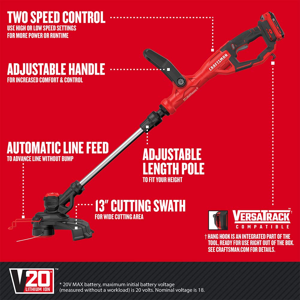 Mua CRAFTSMAN V20 WEEDWACKER String Trimmer & Edger, Cordless ...