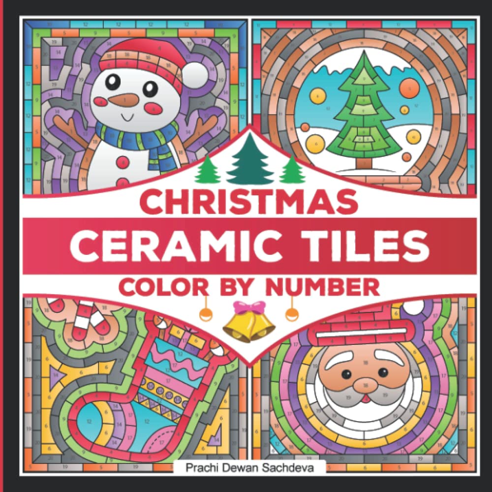Mua Ceramic Tiles Christmas - Color By Number: A festive themed ...