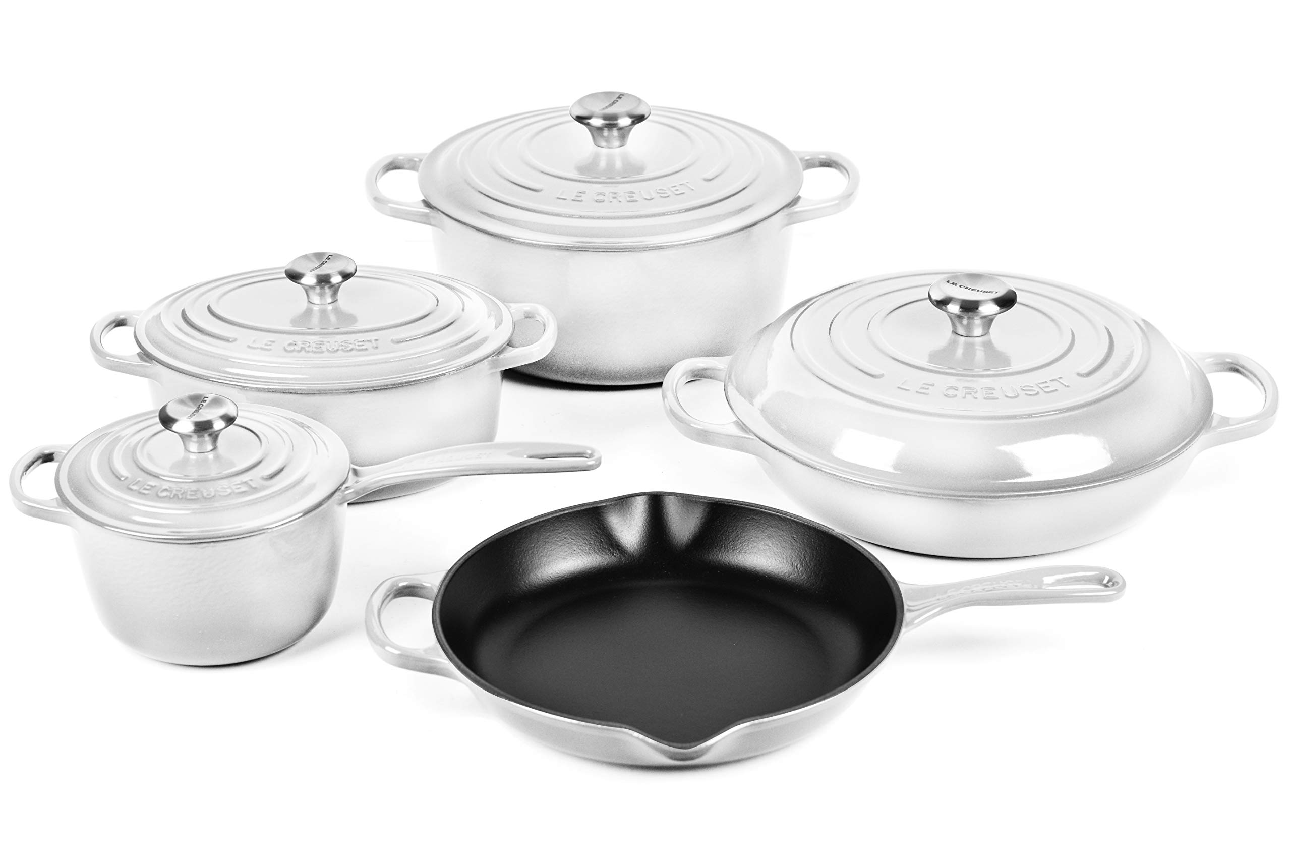 Mua Le Creuset Signature Cast Iron Cookware Set - 9 Piece (White) trên ...