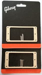 Amazon.com: Gibson Pickup Mounting Ring Bridge and Neck Set Cream ...