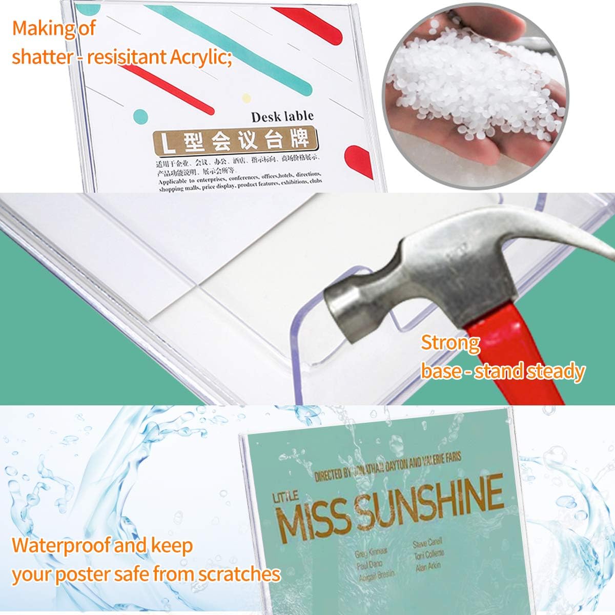 A4 Frame Sign Holder 5 X A4 Acrylic Poster Menu Holder Lean To Perspex ...