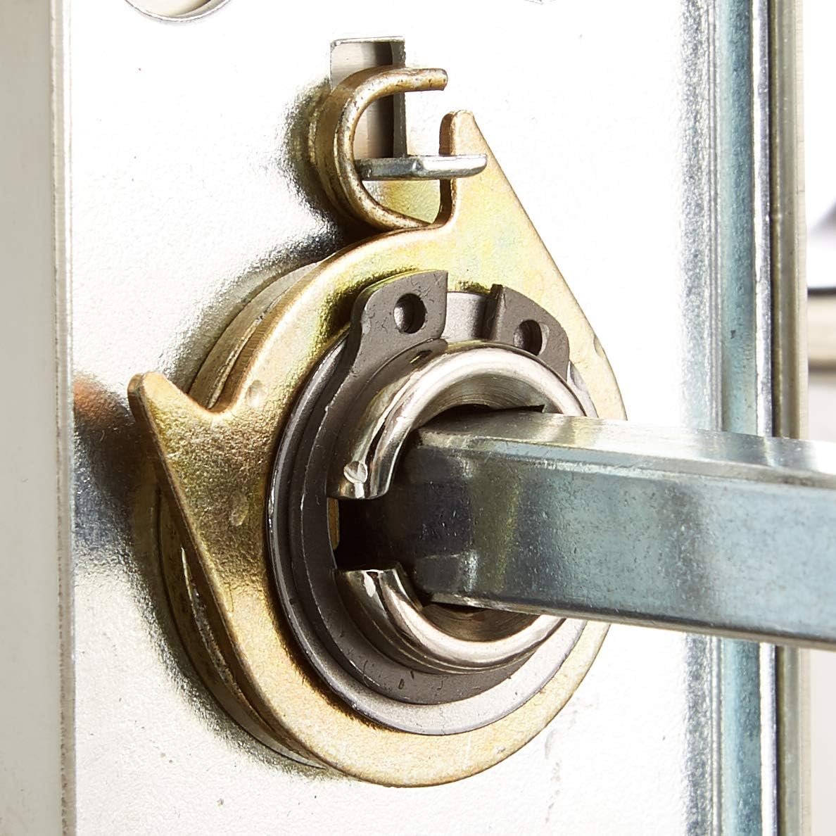 URFIC Ashworth Polished Nickel Lever Latch Modern Door Handle Set ...