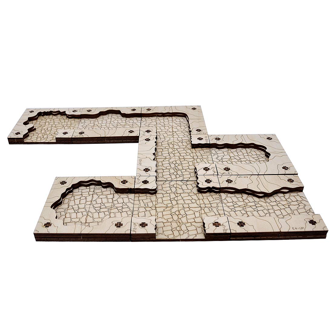 Buy Dungeon Cavern Tiles Set Wood Laser-Cut Modular Terrain ...
