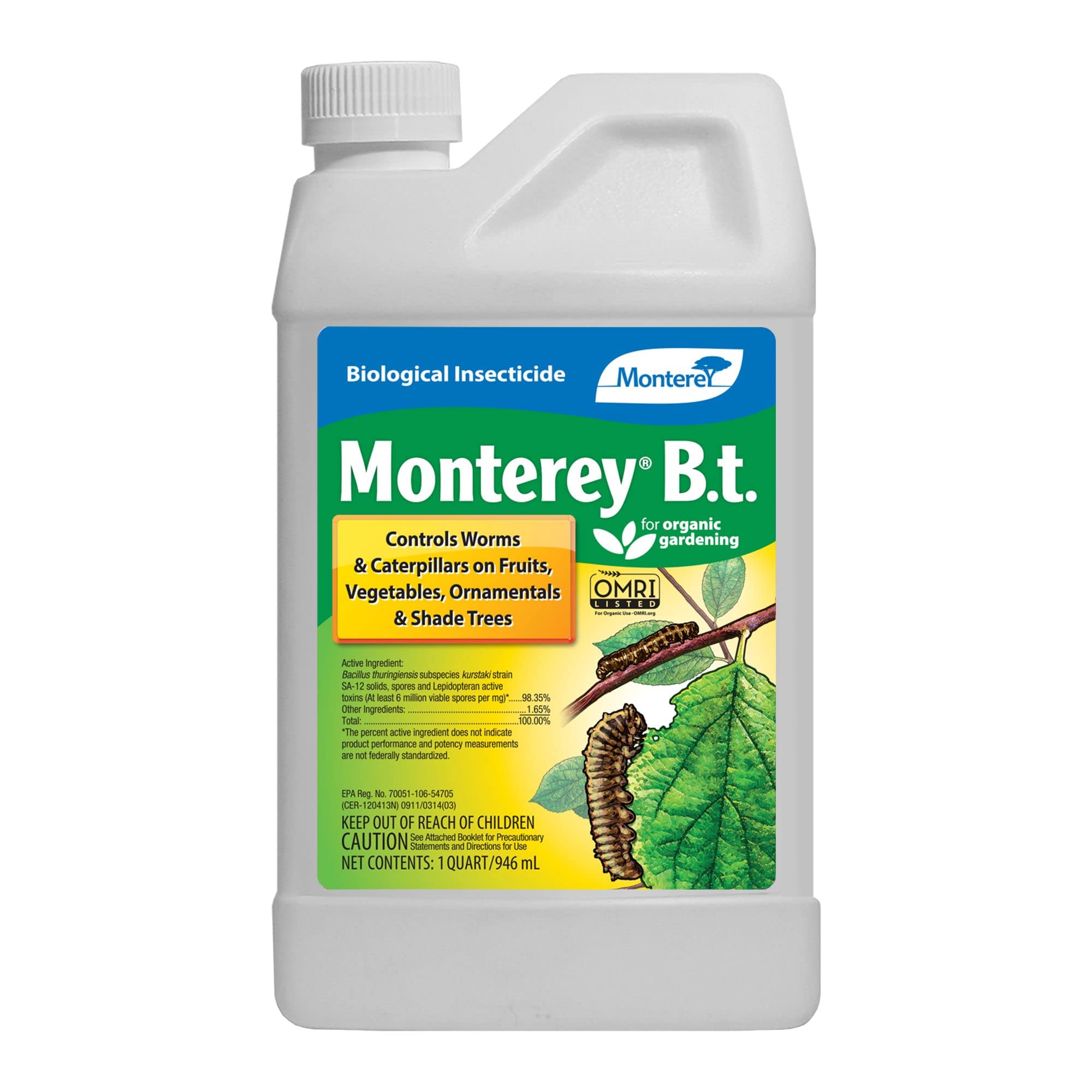 Mua B.t. - Biological Insecticide for Organic Gardening - 1 Quart ...