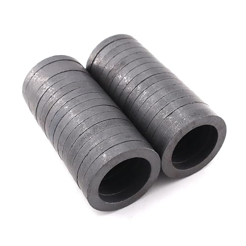 Ferrite Ring Magnets with Holes - 1.38 Inch (35mm) Round Disc Donut ...