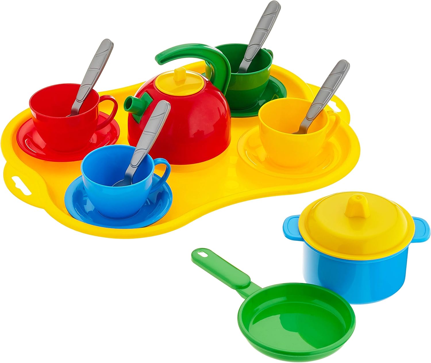 TechnoK 1400 Toy Dinnerware Set 7, Size-32 x 23 x 11 Centimetre, Multi ...