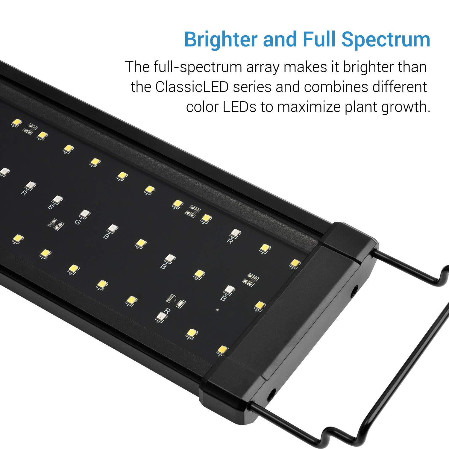 NICREW ClassicLED Plus Planted Aquarium Light, Full Spectrum LED Fish Tank Light for Freshwater ...